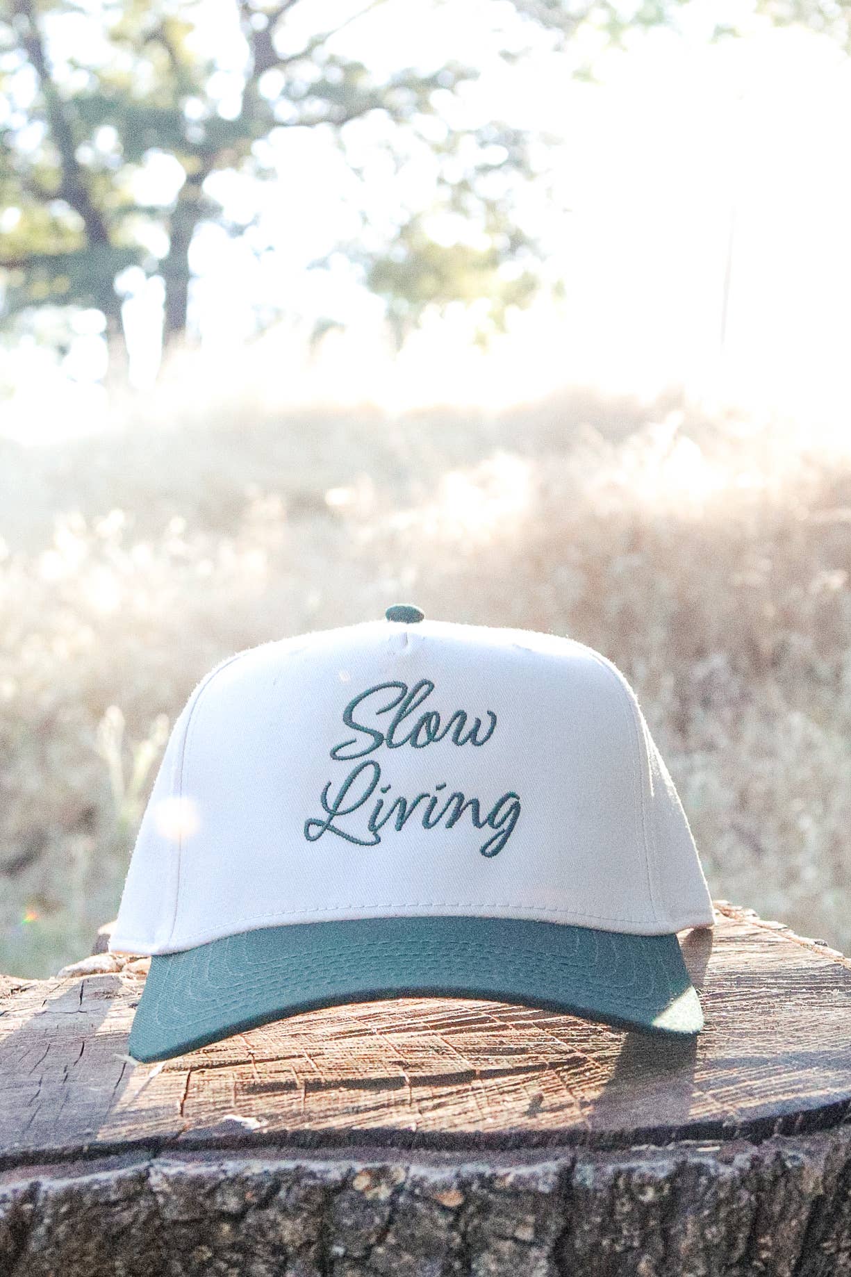 Simple Living Embroidered Hat – Peach Petunia